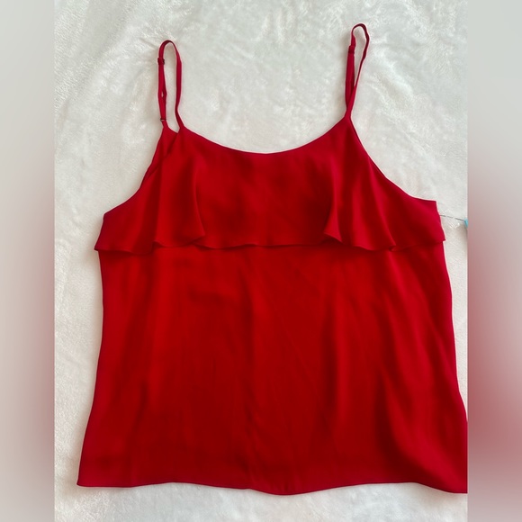 Alice + Olivia | Tops | Nwt 98 Alice Olivia Large Red Strappy Blouse ...